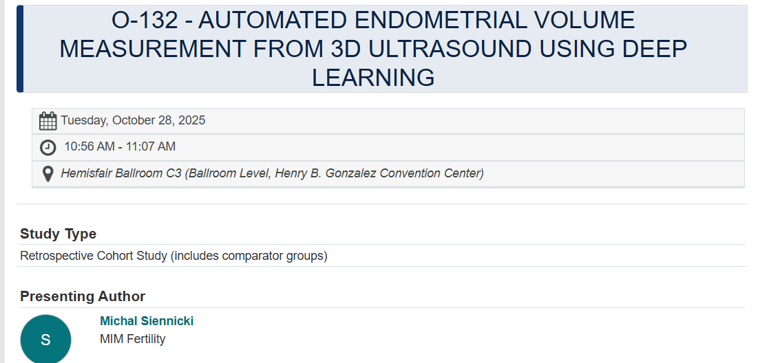 ENDOSCAN : AI technology for Endometriumat ASRM